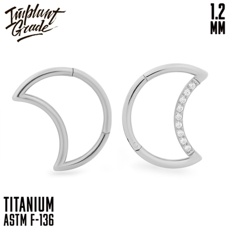 Кольцо-кликер Moon IG 1.2 мм титан